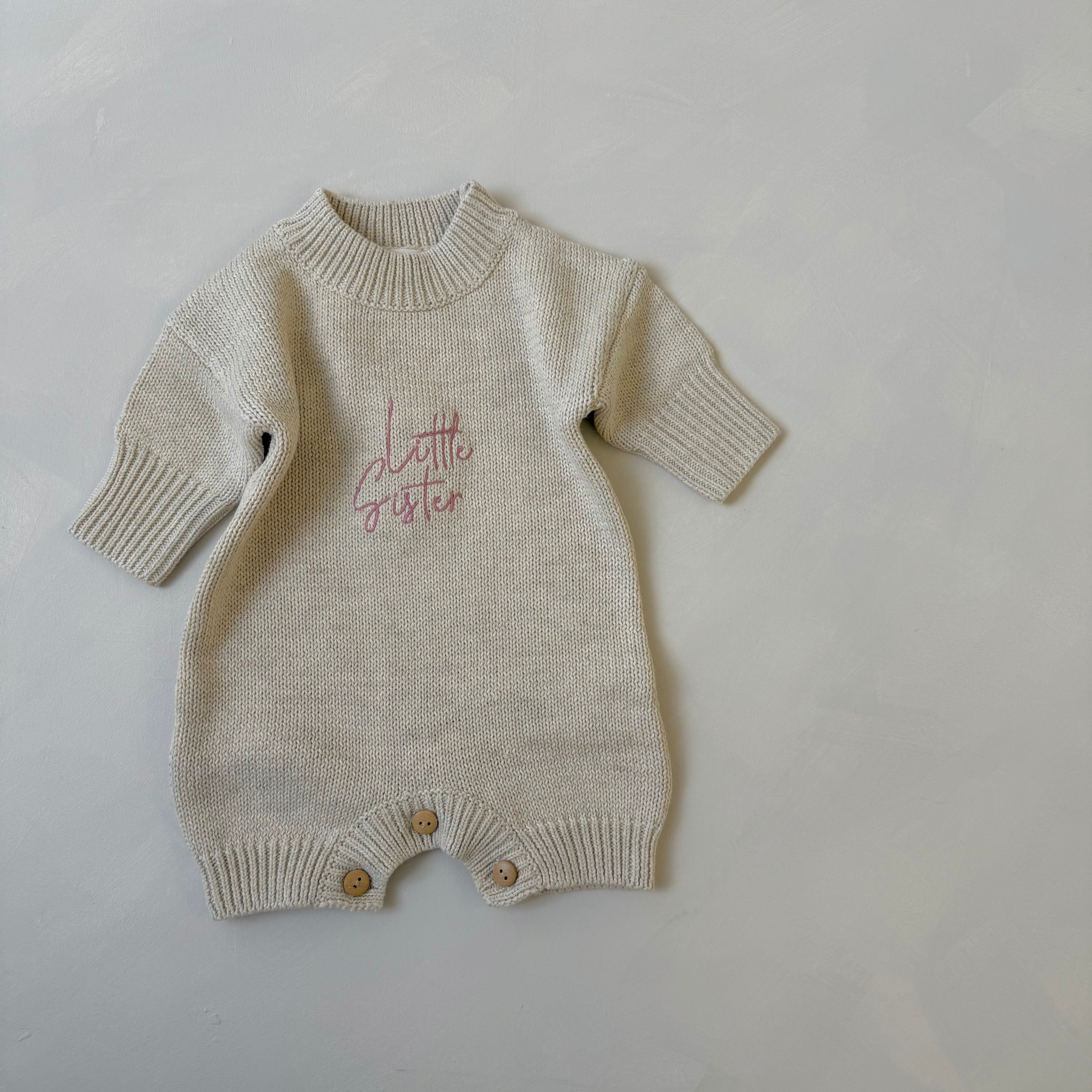 Hello World Romper | Personalised Baby Romper & Embroidered Cotton Knit ...